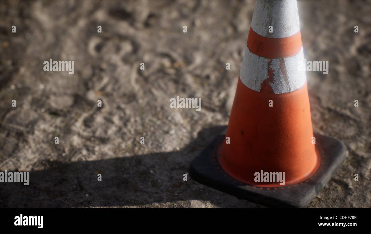 Orange pylons horizontal hi-res stock photography and images - Alamy