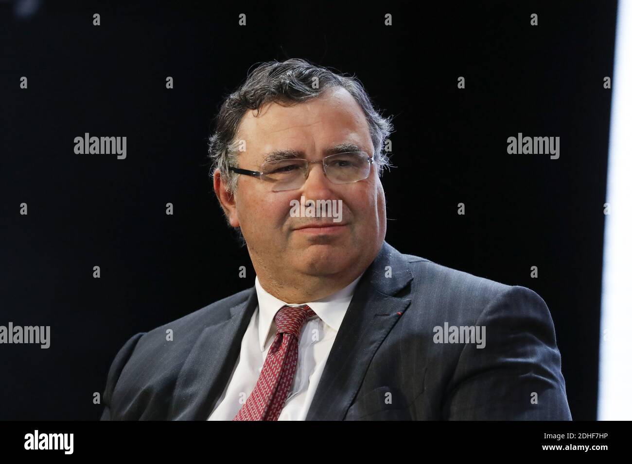 Total's CEO Patrick Pouyanne adressing the 4th Challenges's Economic ...