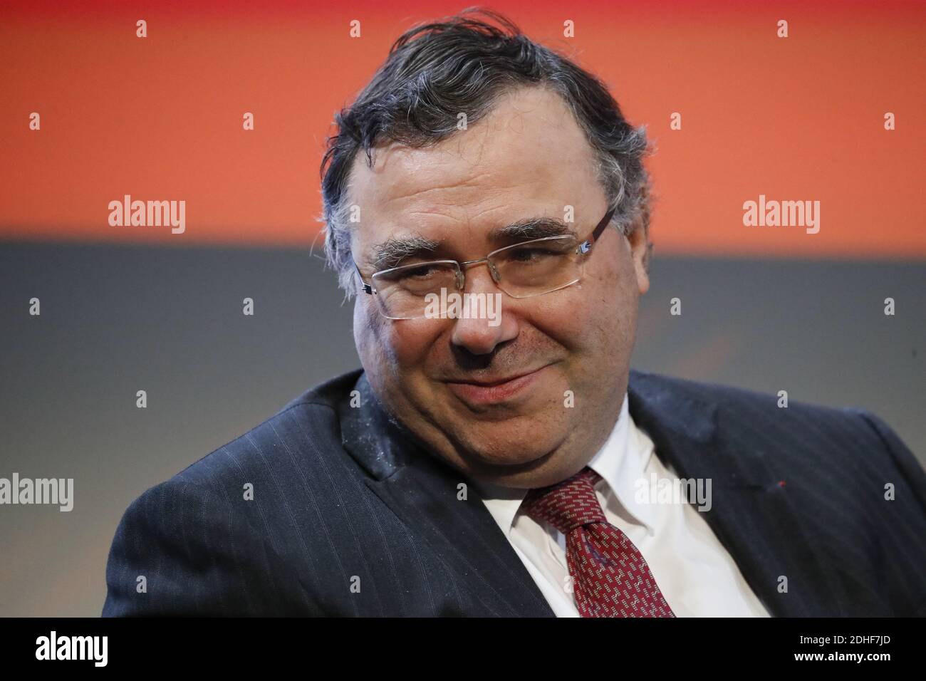 Total's CEO Patrick Pouyanne adressing the 4th Challenges's Economic ...