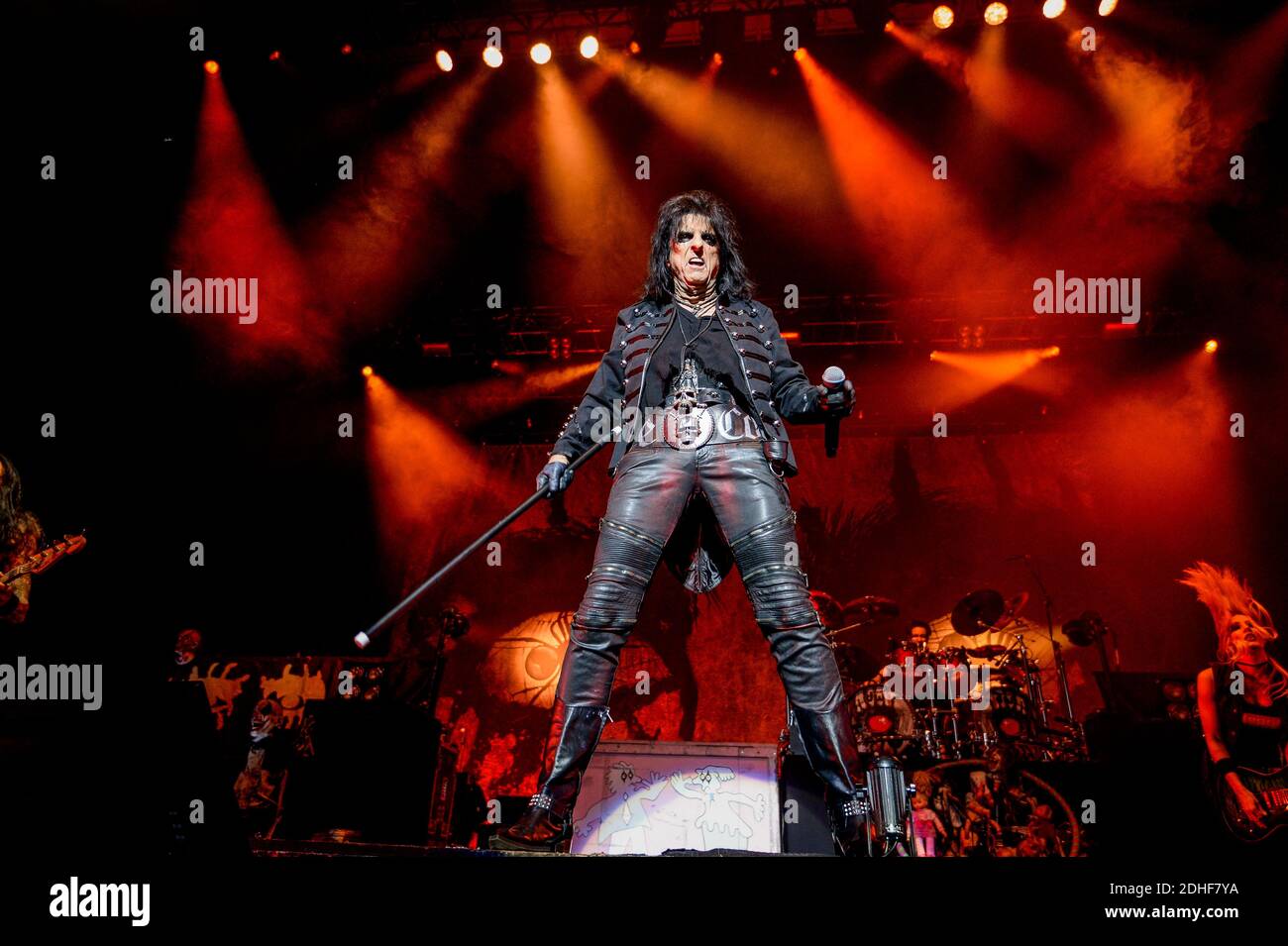 Alice Cooper performs live on stage at Amphitheatre 3000 in Lyon ...