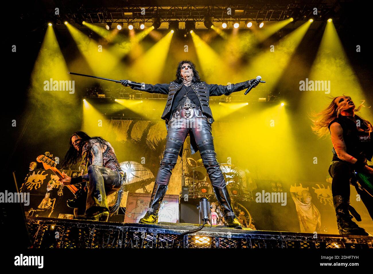 Alice Cooper performs live on stage at Amphitheatre 3000 in Lyon ...