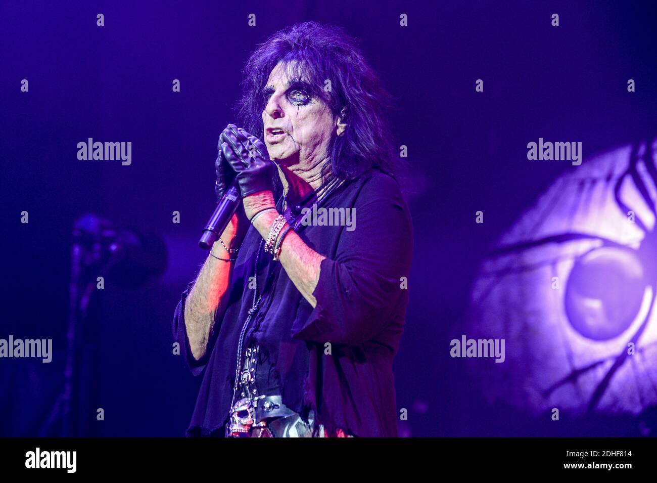 Alice Cooper performs live on stage at Amphitheatre 3000 in Lyon ...