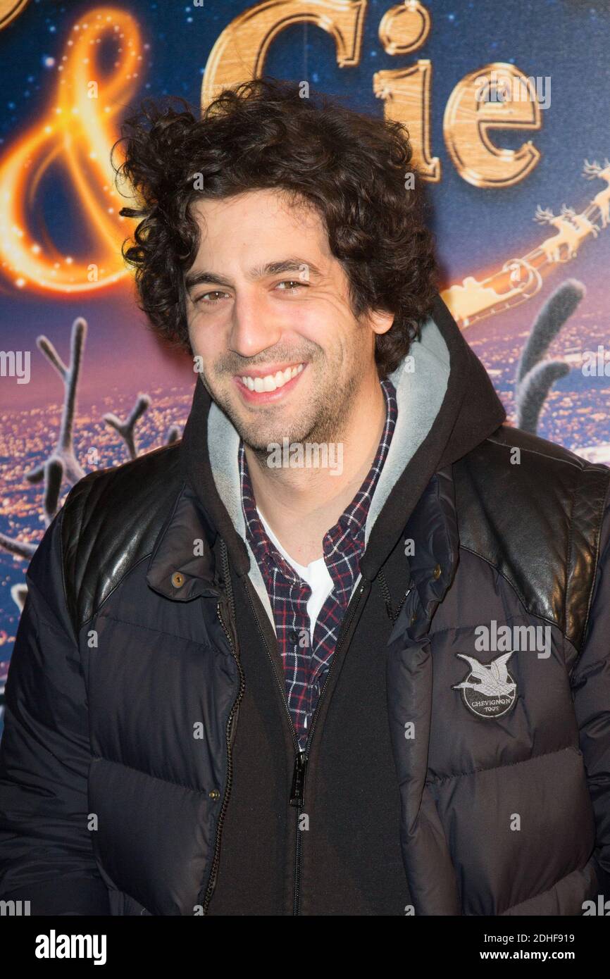 Max Boublil arriving at 'Santa & Cie' Paris film premiere at Pathe ...