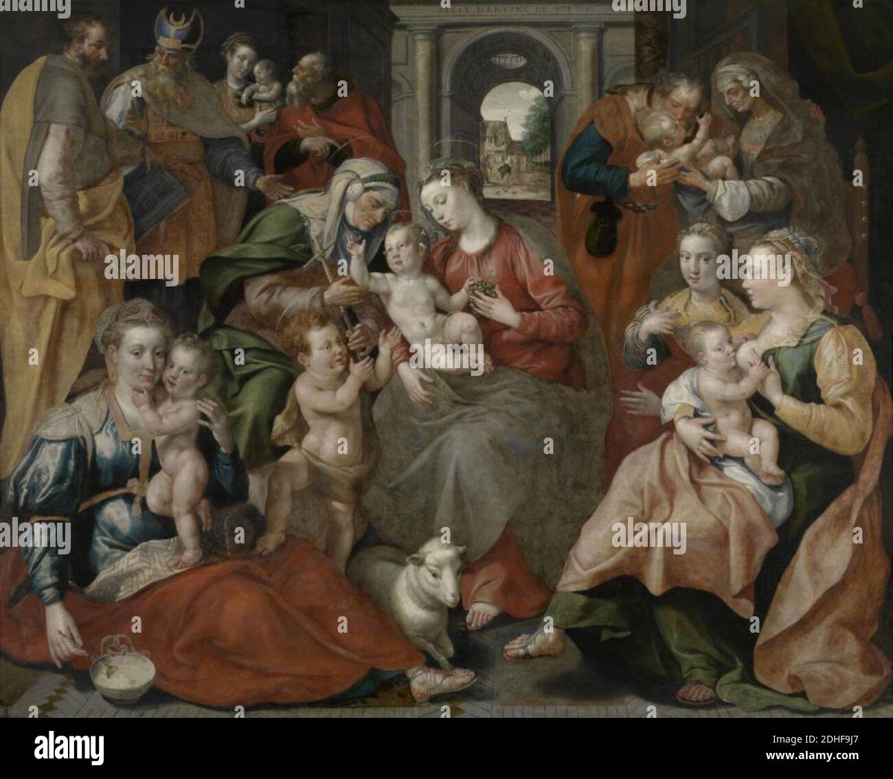 La familia de Santa Ana Stock Photo - Alamy