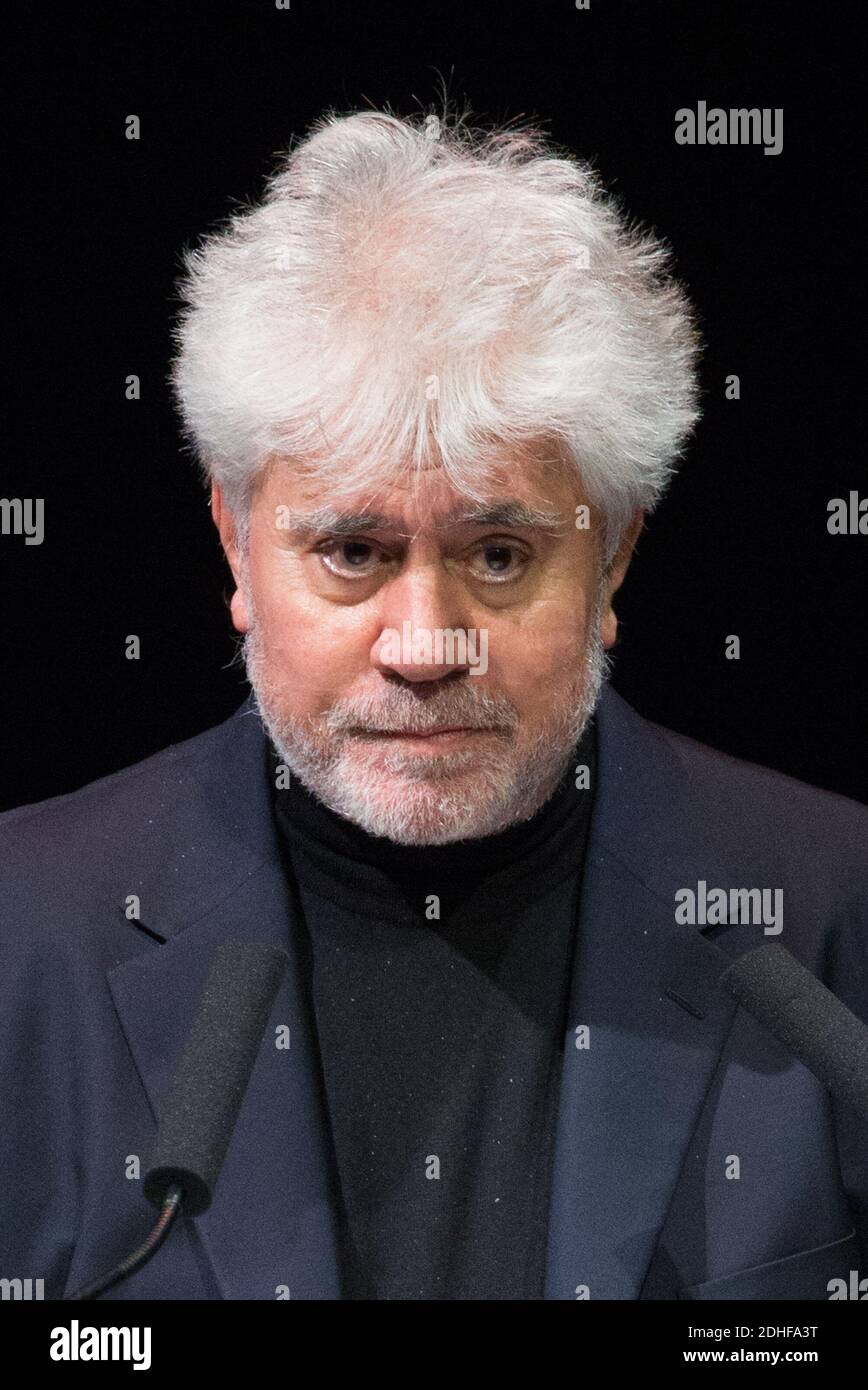 Pedro Almodovar attends the Tribute to Actress Jeanne Moreau at Odeon ...