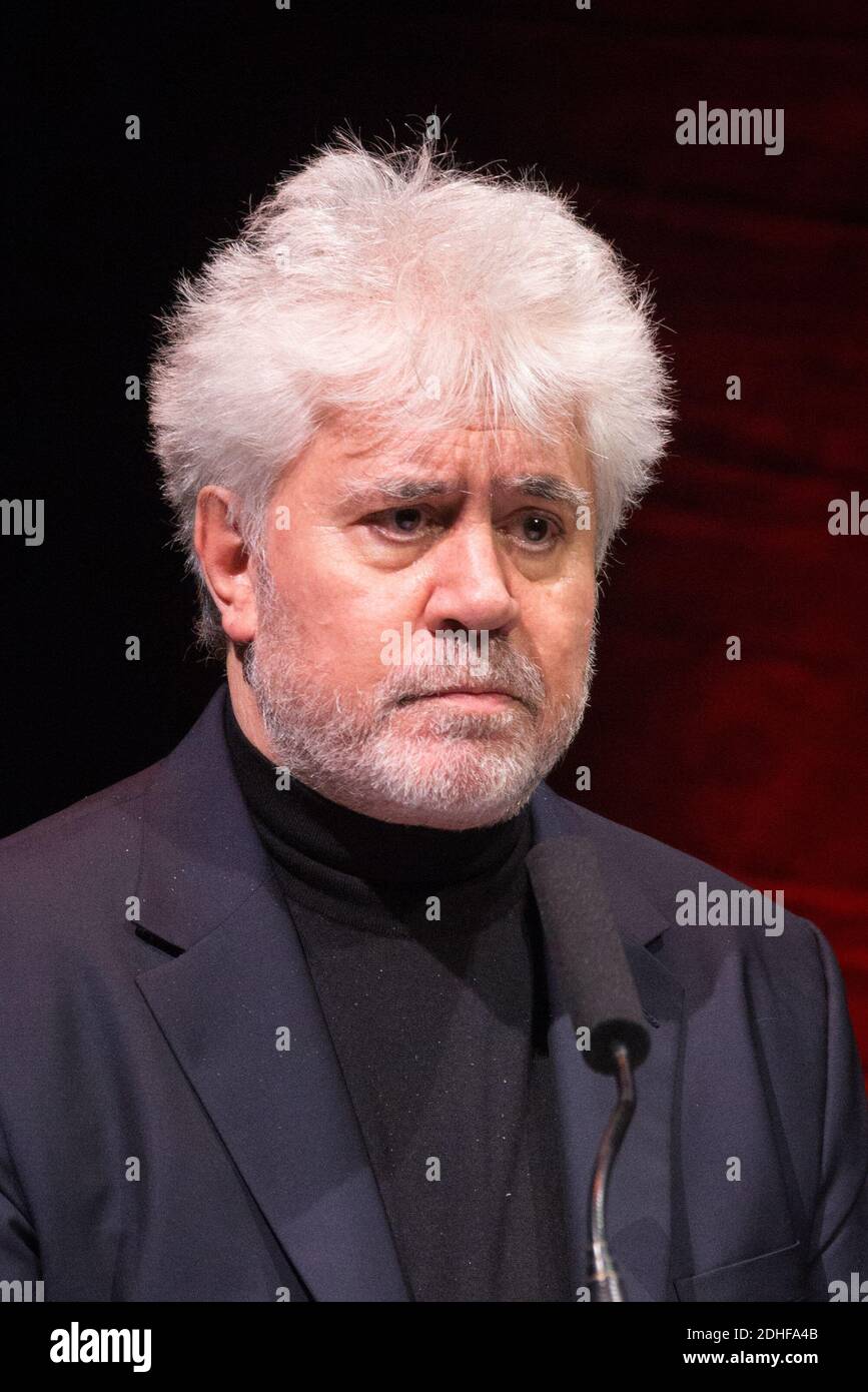 Pedro Almodovar attends the Tribute to Actress Jeanne Moreau at Odeon ...