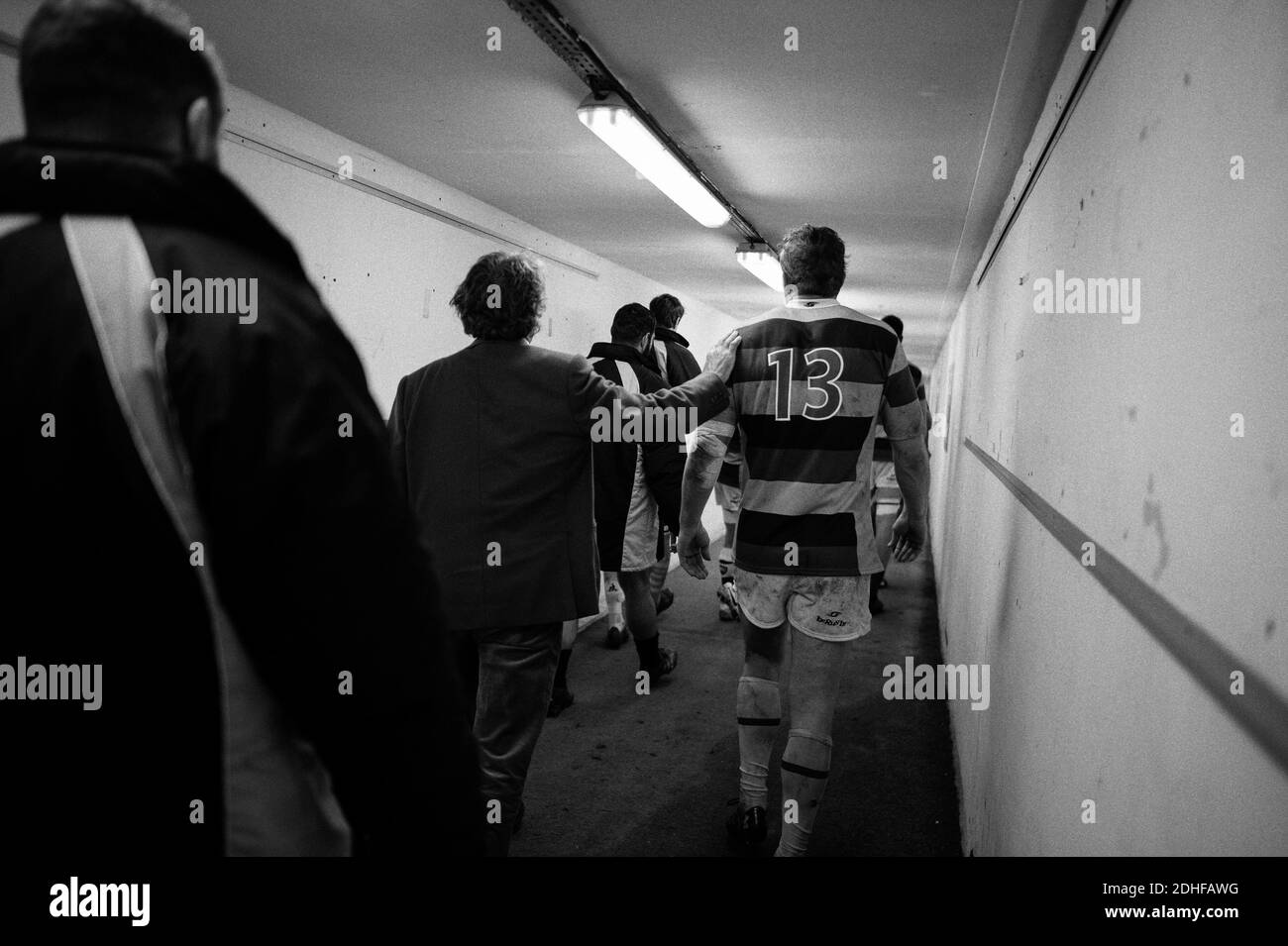 Atmosphere in the Barbarian Francais' locker room during the game ...