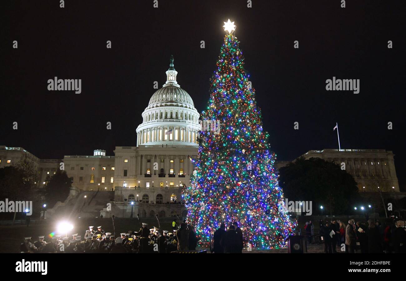 U.S. Capitol Christmas Tree lighting ceremony December 6, 2017 in ...