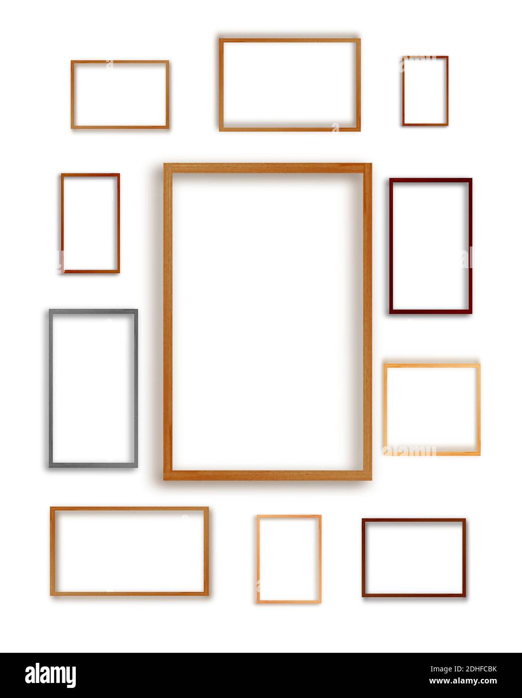 Photo frame texture sets isolated on white background Stock Photo - Alamy