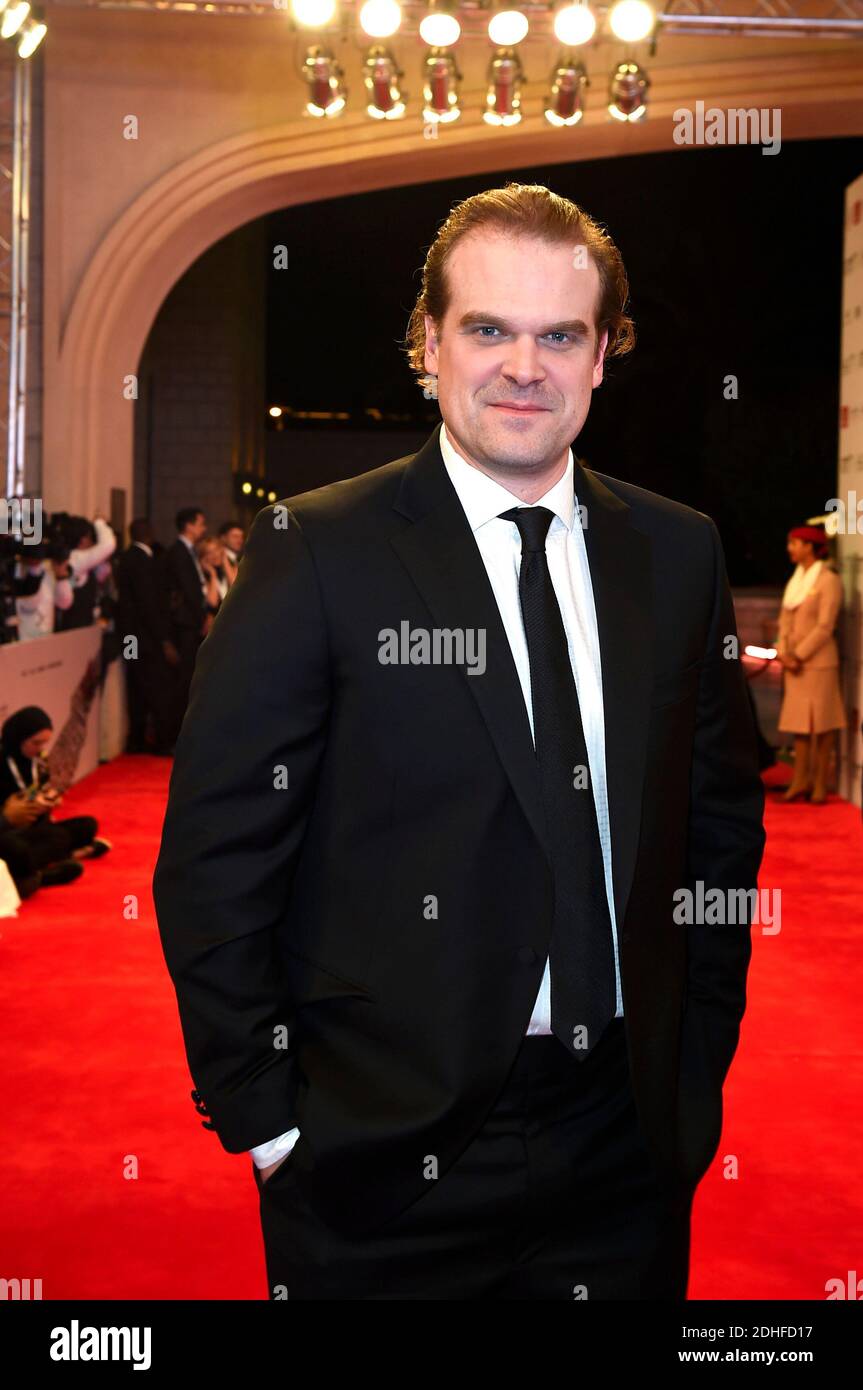 The American actor, David Harbour, arrives to the screening of Hostiles ...
