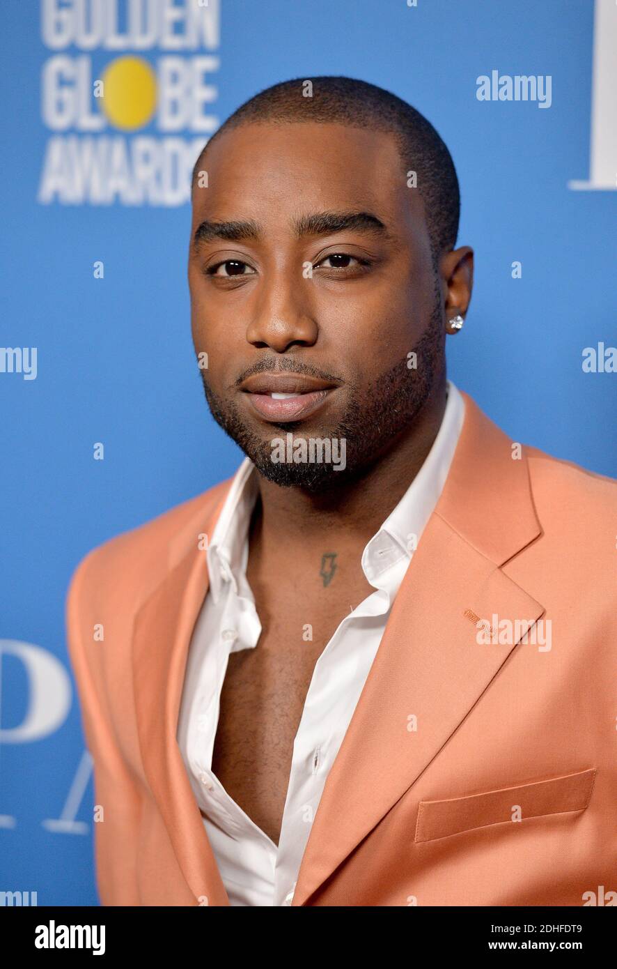 Marcc Rose attends the Golden Globes 75th anniversary special screening ...