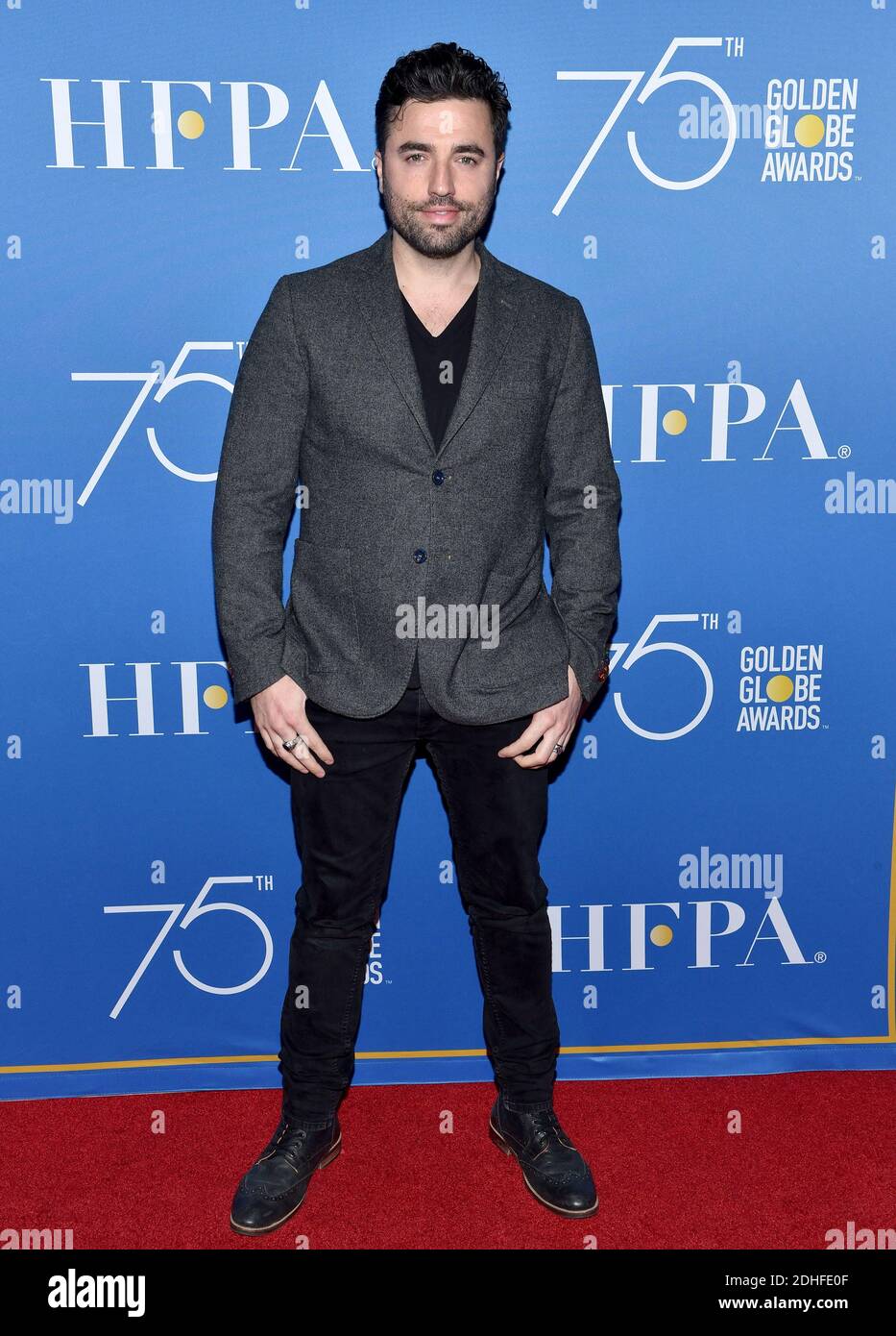 Luca Rima attends the Golden Globes 75th anniversary special screening ...