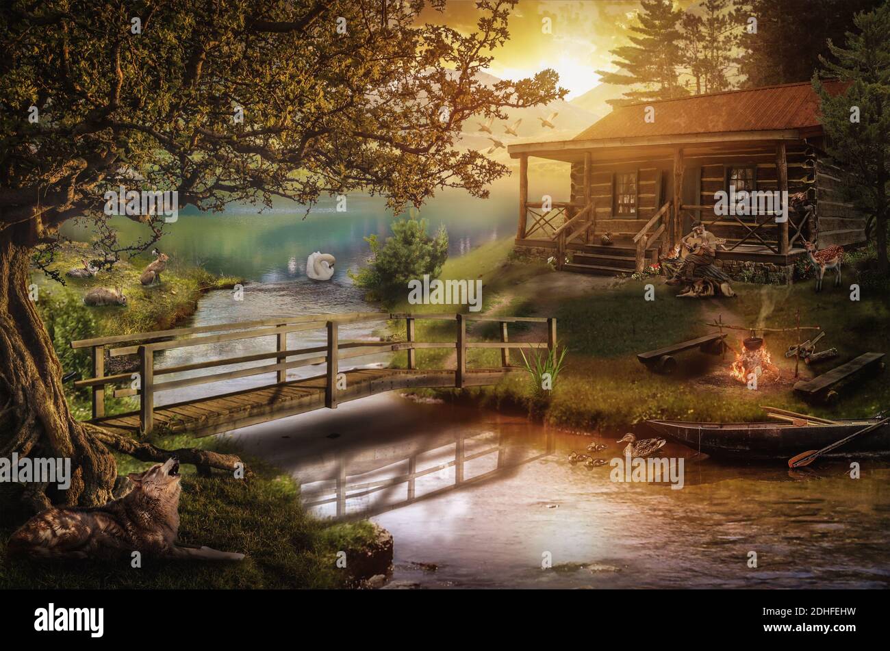 Stream house hi-res stock photography and images - Alamy