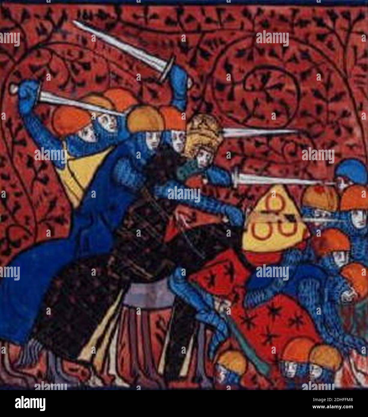 La guerre entre Charlemagne et les Saxons Stock Photo - Alamy