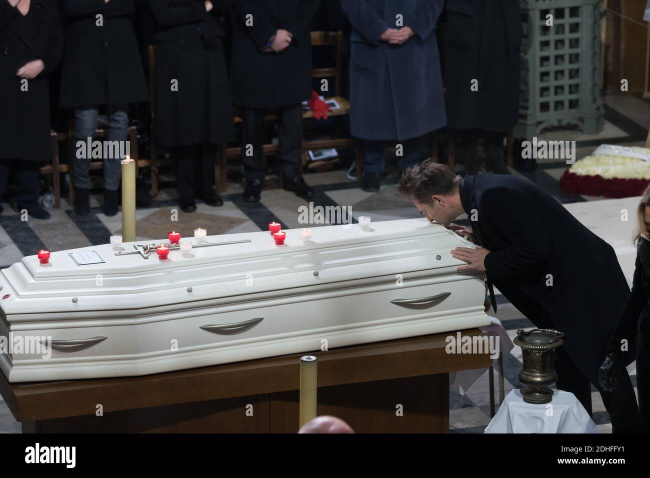 David Hallyday Funeral ceremony Funeral ceremony in tribute to late ...