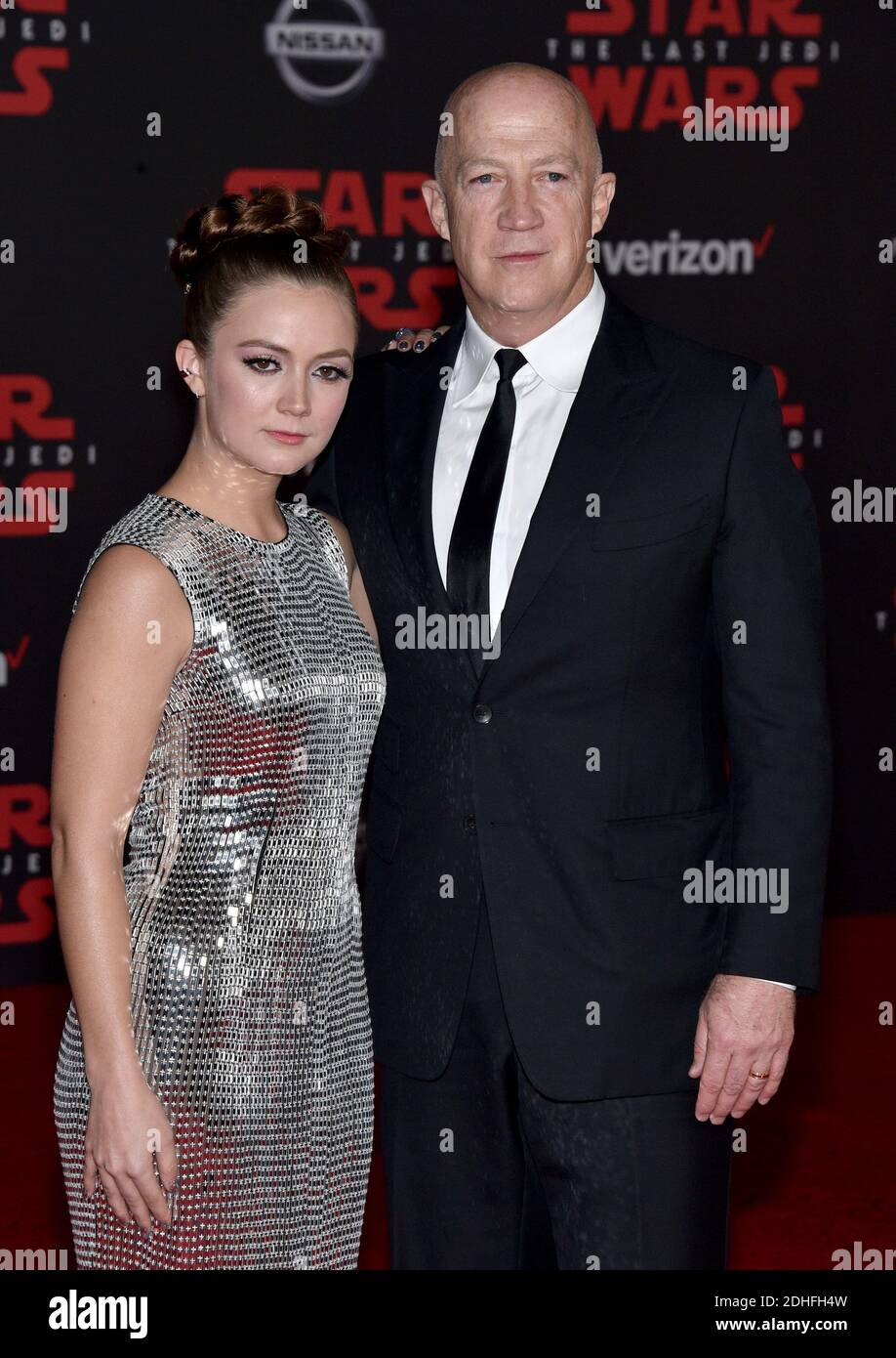 Billie Lourd, Bryan Lourd attend the world premiere of Disney Pictures ...
