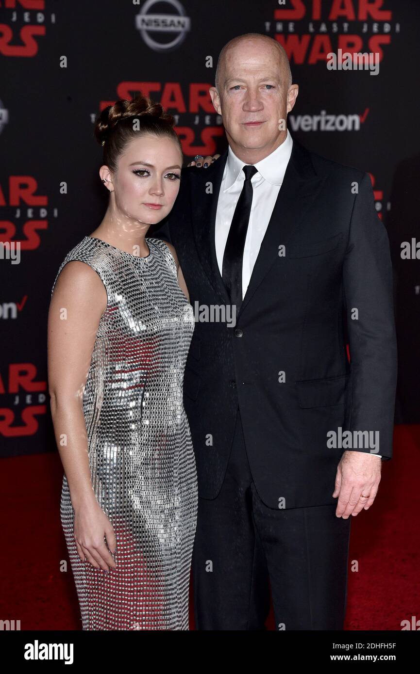 Billie Lourd, Bryan Lourd attend the world premiere of Disney Pictures ...