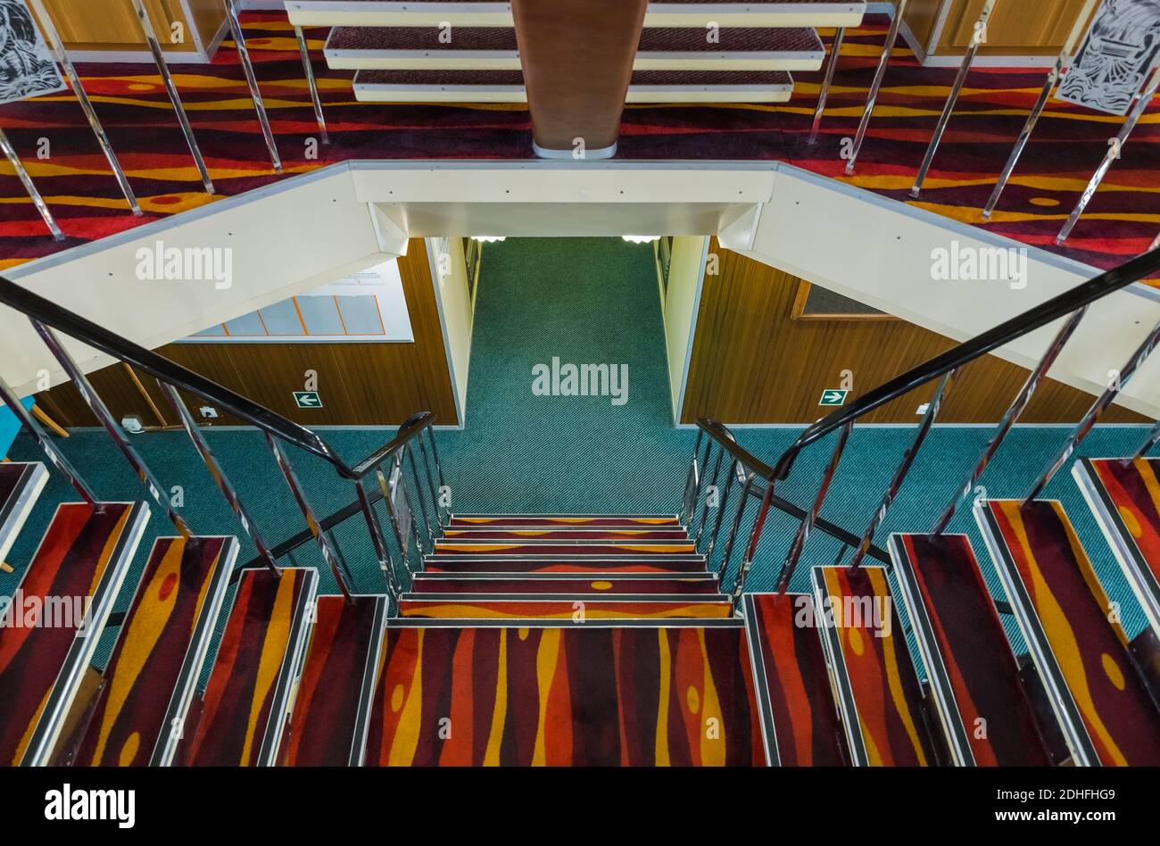 Ship interior staircase hi-res stock photography and images - Alamy