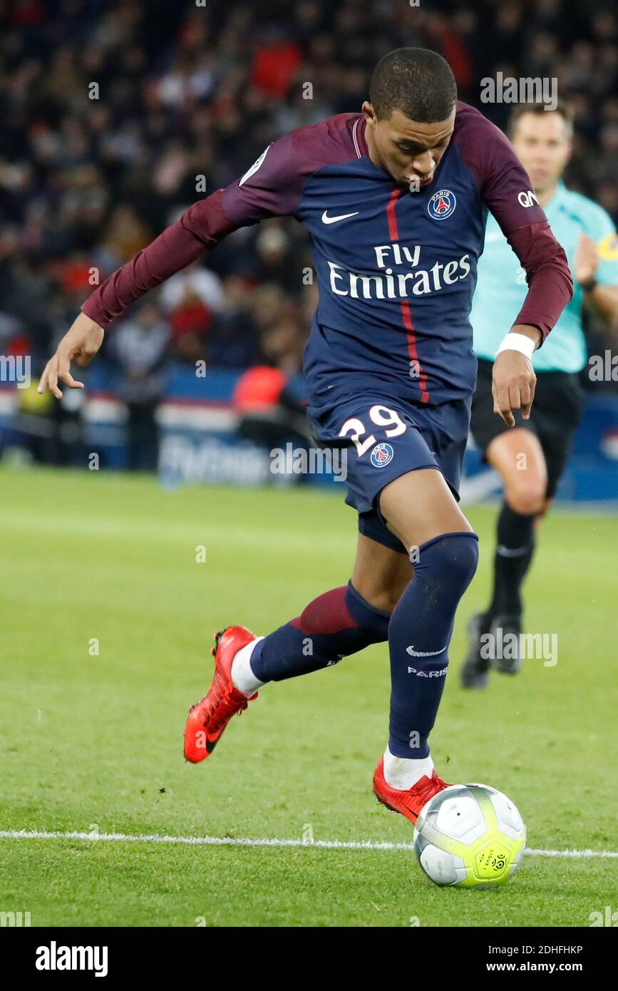 PSG's Kylian Mbappe during the French Ligue 1 Paris Saint-Germain (PSG ...