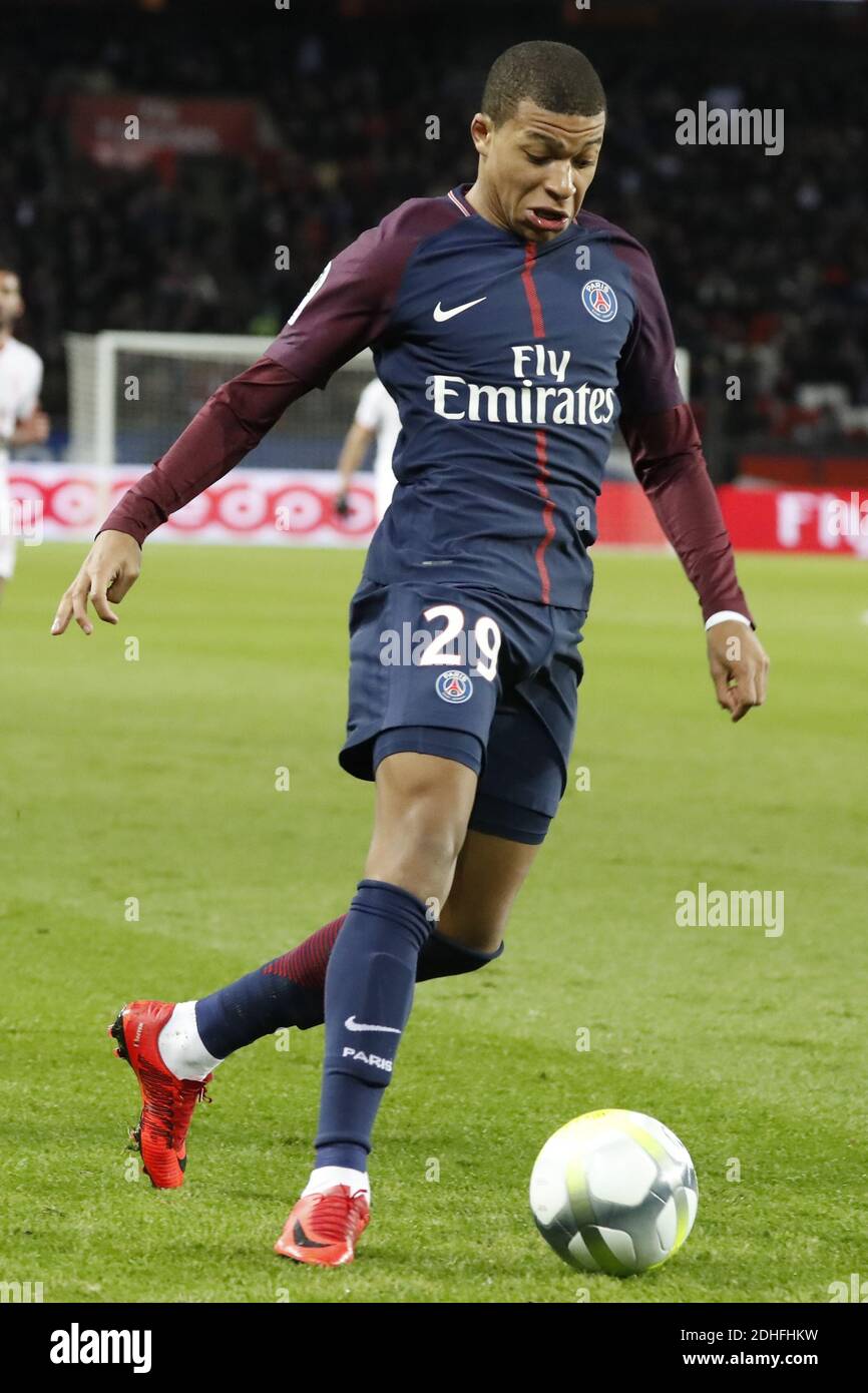 PSG's Kylian Mbappe during the French Ligue 1 Paris Saint-Germain (PSG ...