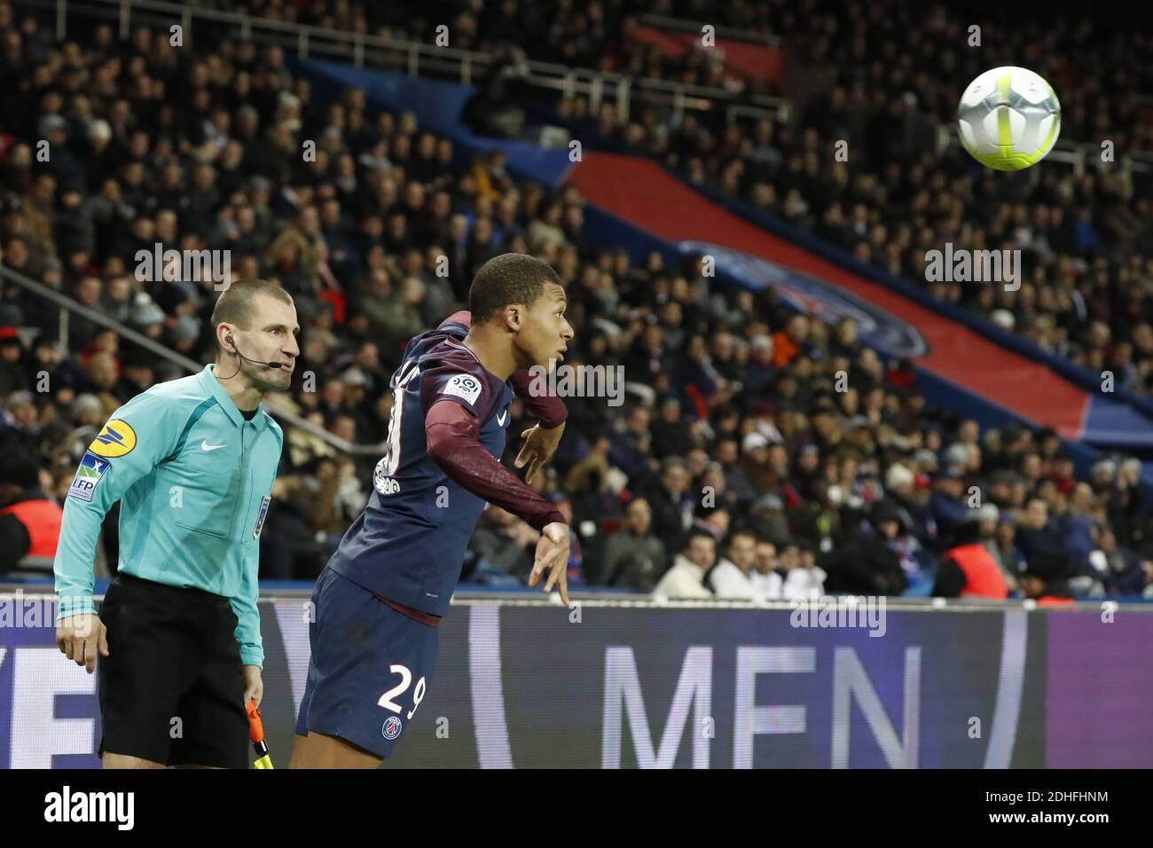 PSG's Kylian Mbappe during the French Ligue 1 Paris Saint-Germain (PSG ...