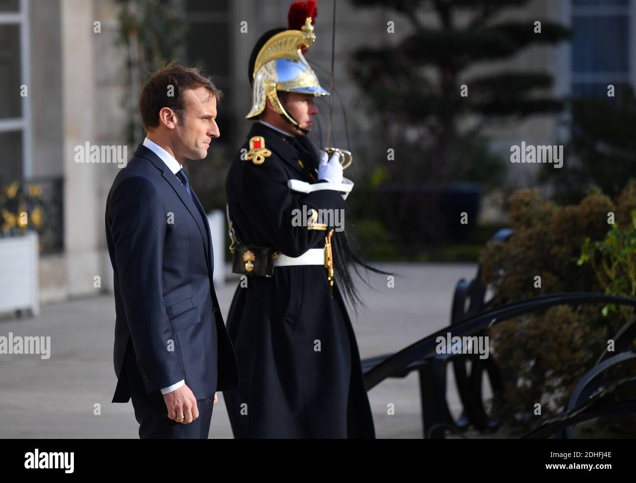 French President Emmanuel Macron welcomes Israeli Prime Minister ...