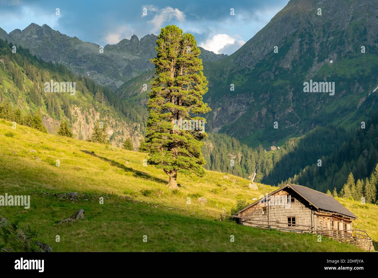 A small hut in the moun Stock Photo - Alamy
