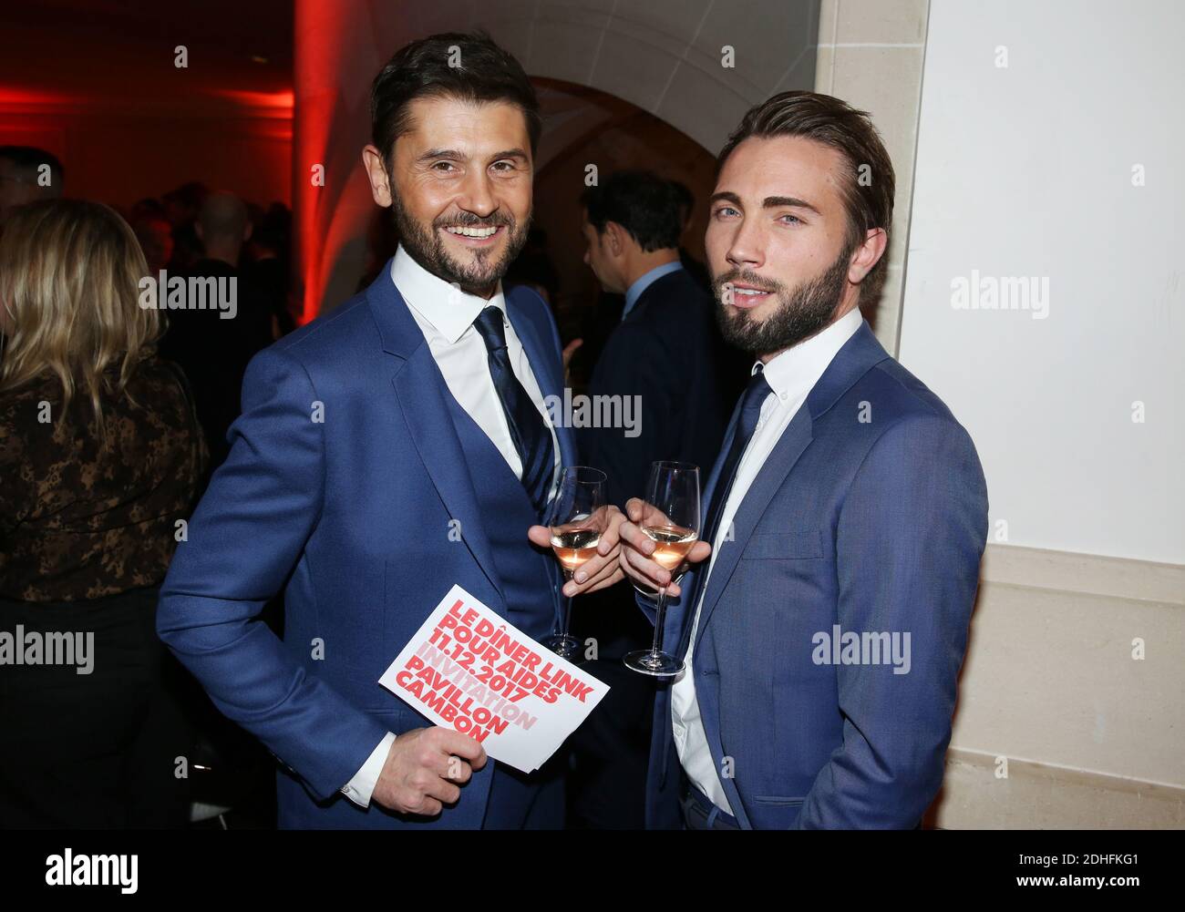 Christophe Beaugrand and his boyfriend Ghislain Gerin attending at ...