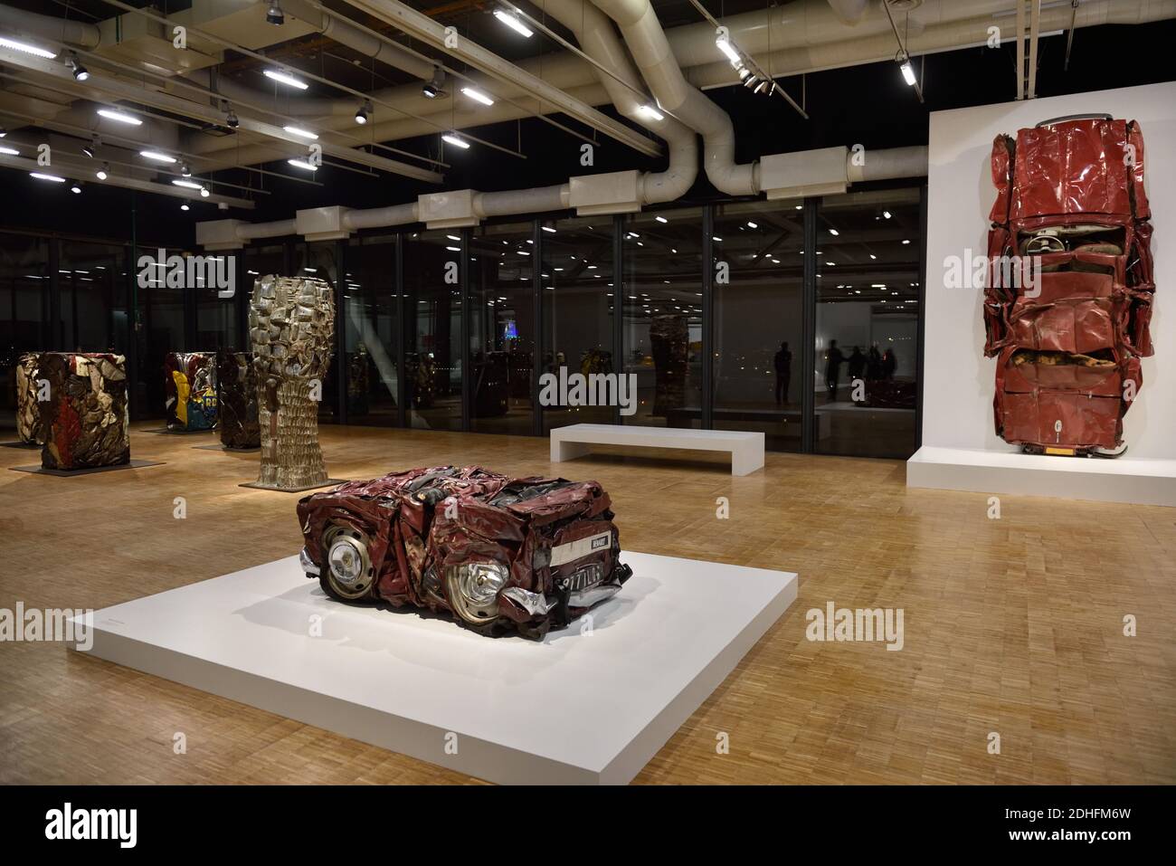 Retrospective du sculpteur Cesar au Centre Pompidou a Paris, France, le ...