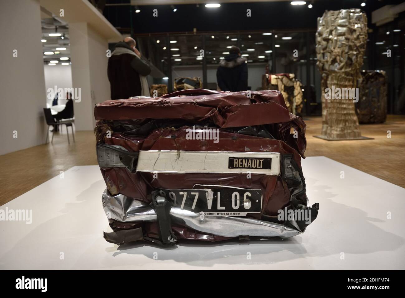 Retrospective du sculpteur Cesar au Centre Pompidou a Paris, France, le ...