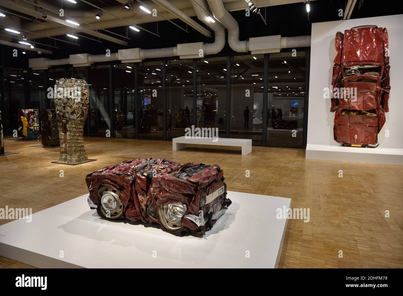 Retrospective du sculpteur Cesar au Centre Pompidou a Paris, France, le ...