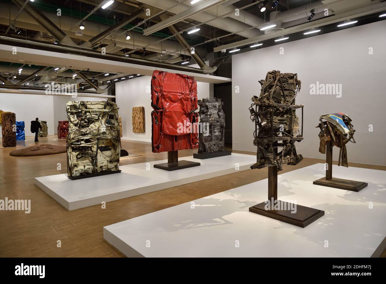 Retrospective du sculpteur Cesar au Centre Pompidou a Paris, France, le ...