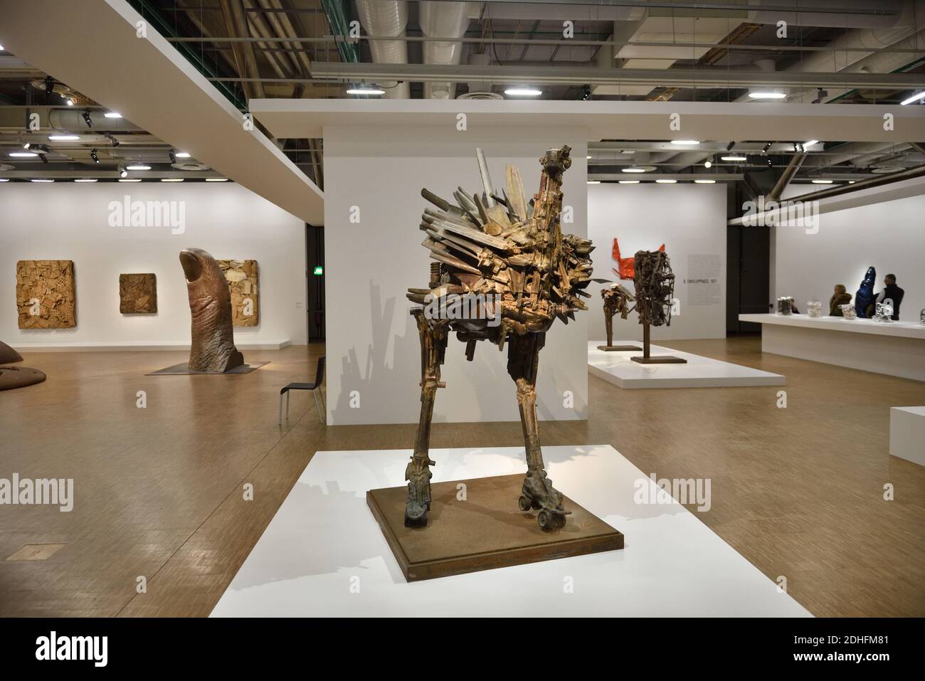 Retrospective du sculpteur Cesar au Centre Pompidou a Paris, France, le ...