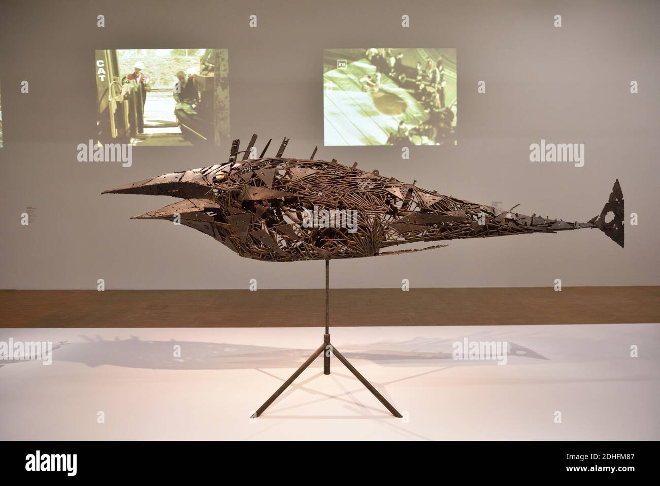 Retrospective du sculpteur Cesar au Centre Pompidou a Paris, France, le ...