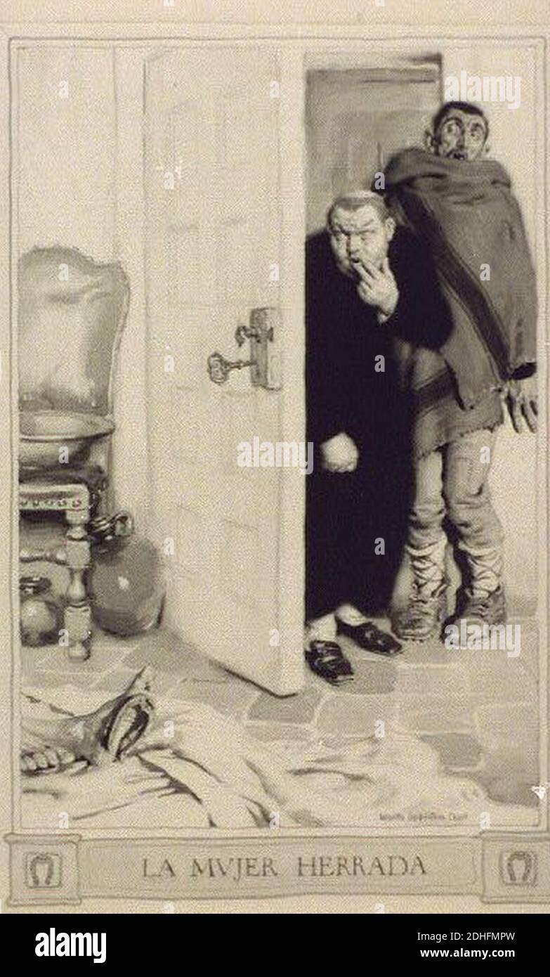 La mujer herrada Stock Photo - Alamy