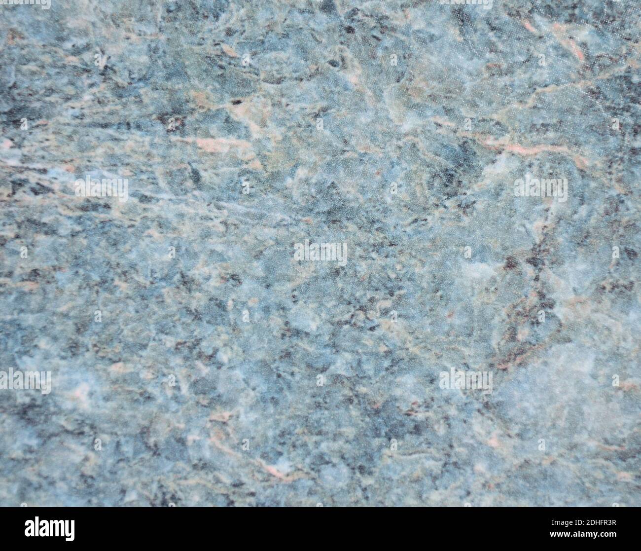 Light blue marble with black and white veins, close-up of a flat ...