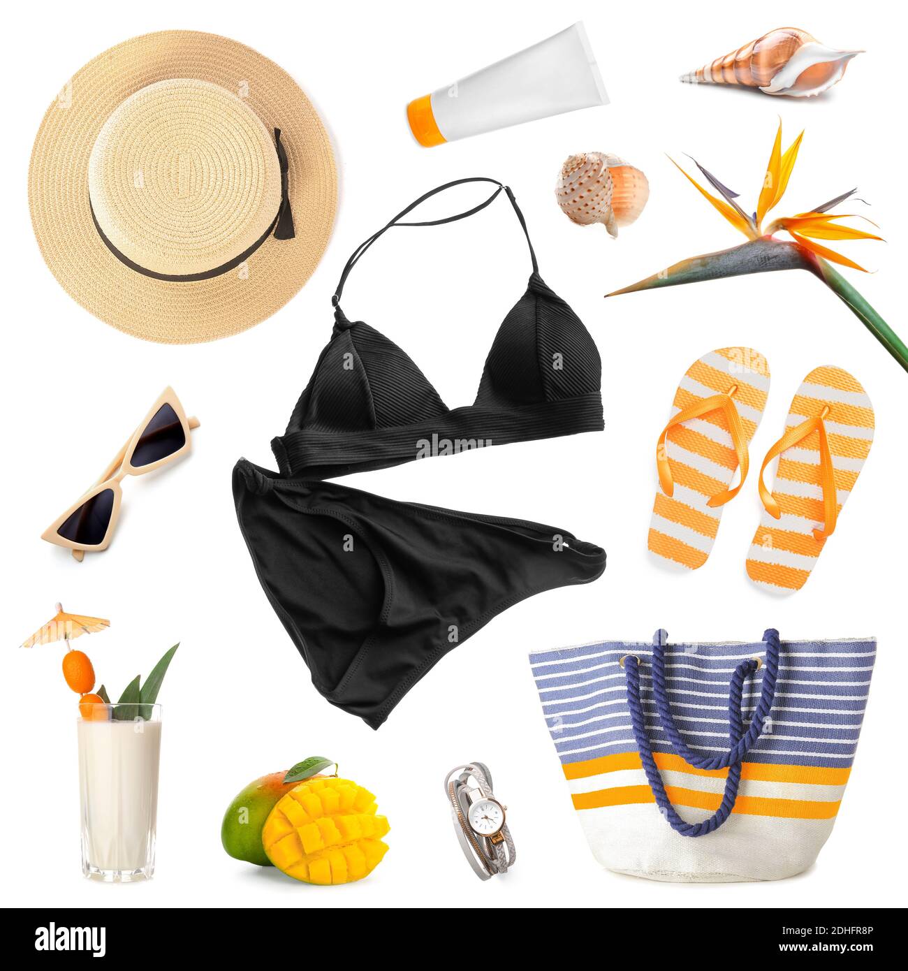Summer adventure women beach Cut Out Stock Images & Pictures - Alamy