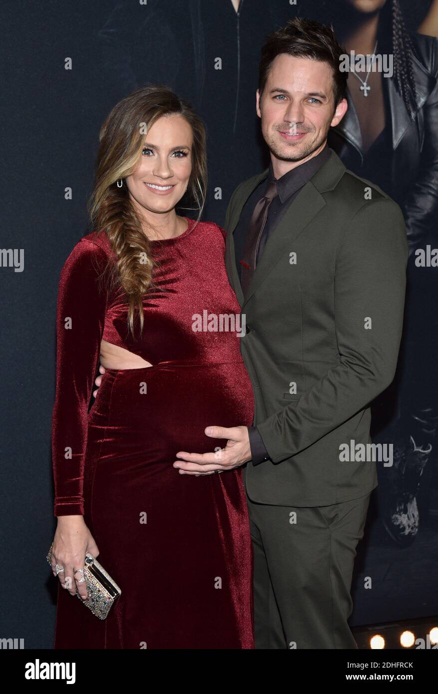 Angela Stacy and Matt Lanter attend the premiere of Universal Pictures ...