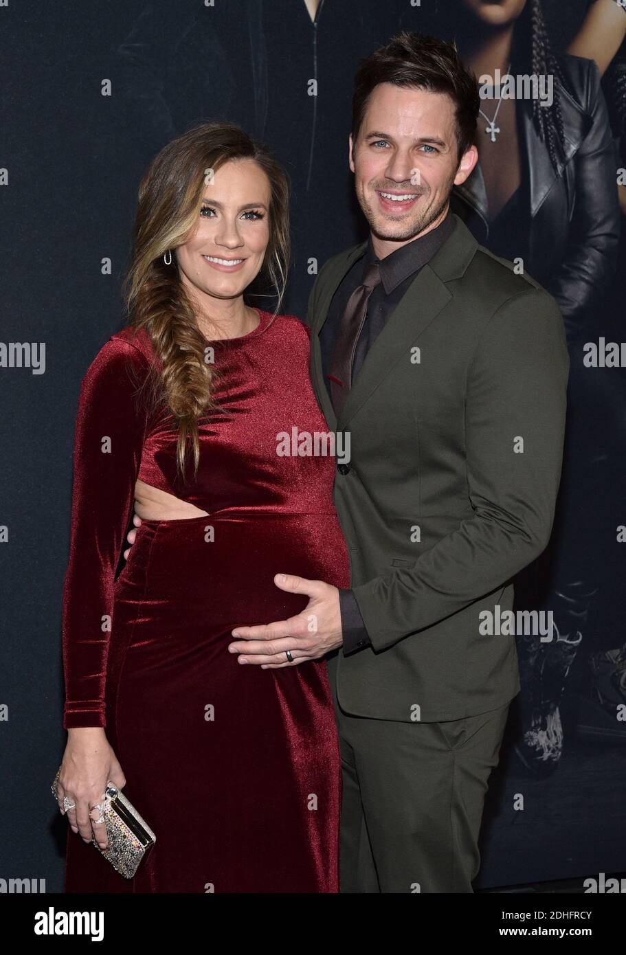 Angela Stacy and Matt Lanter attend the premiere of Universal Pictures ...