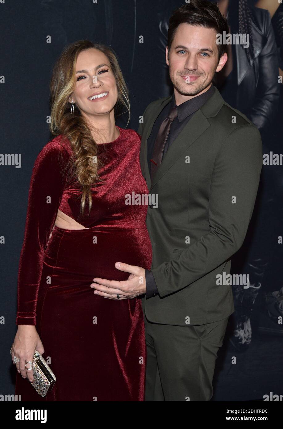 Angela Stacy and Matt Lanter attend the premiere of Universal Pictures ...