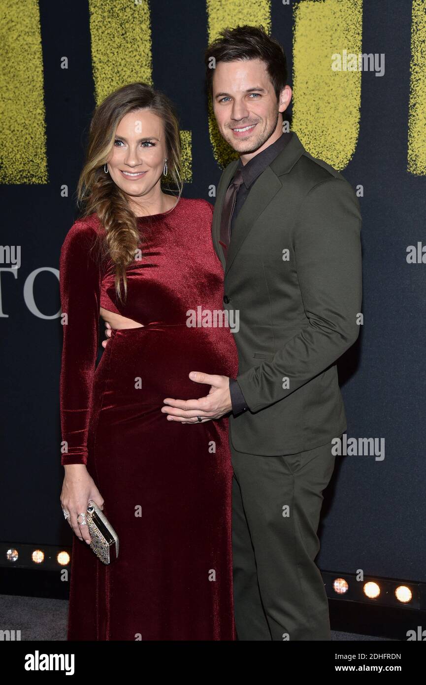Angela Stacy and Matt Lanter attend the premiere of Universal Pictures ...
