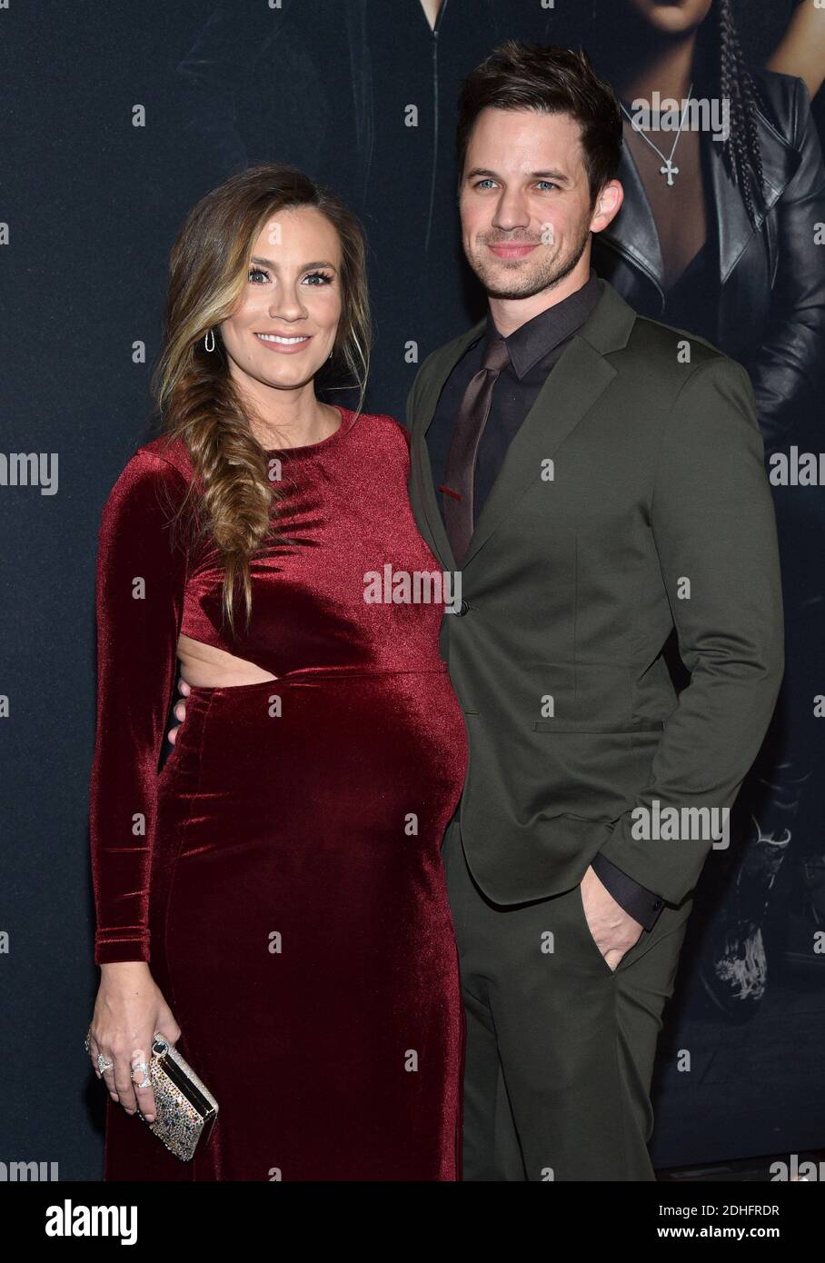 Angela Stacy and Matt Lanter attend the premiere of Universal Pictures ...