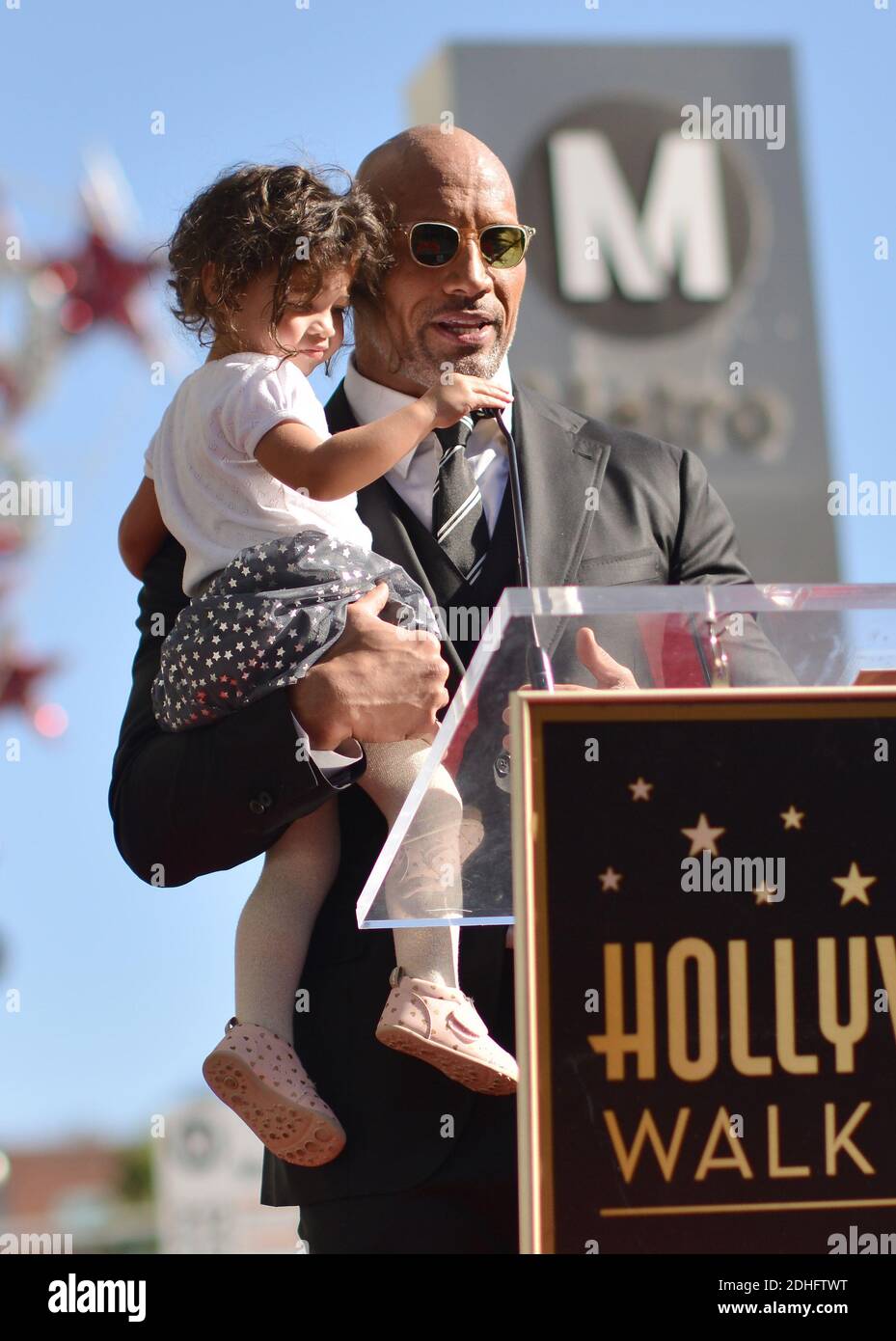 Jasmine Johnson attends the ceremony honoring her father Dwayne Johnson ...