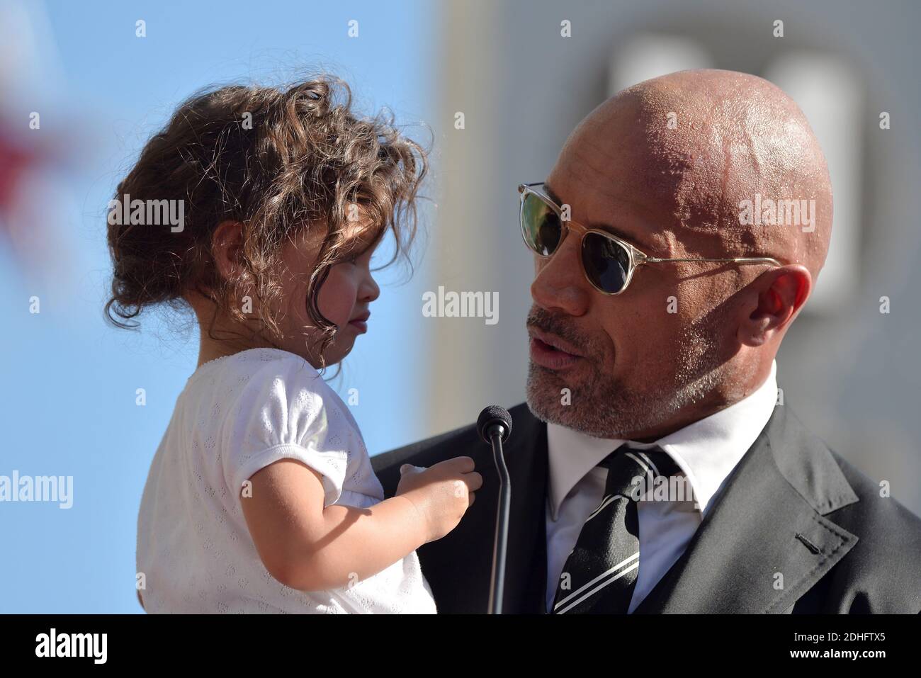 Jasmine Johnson attends the ceremony honoring her father Dwayne Johnson ...