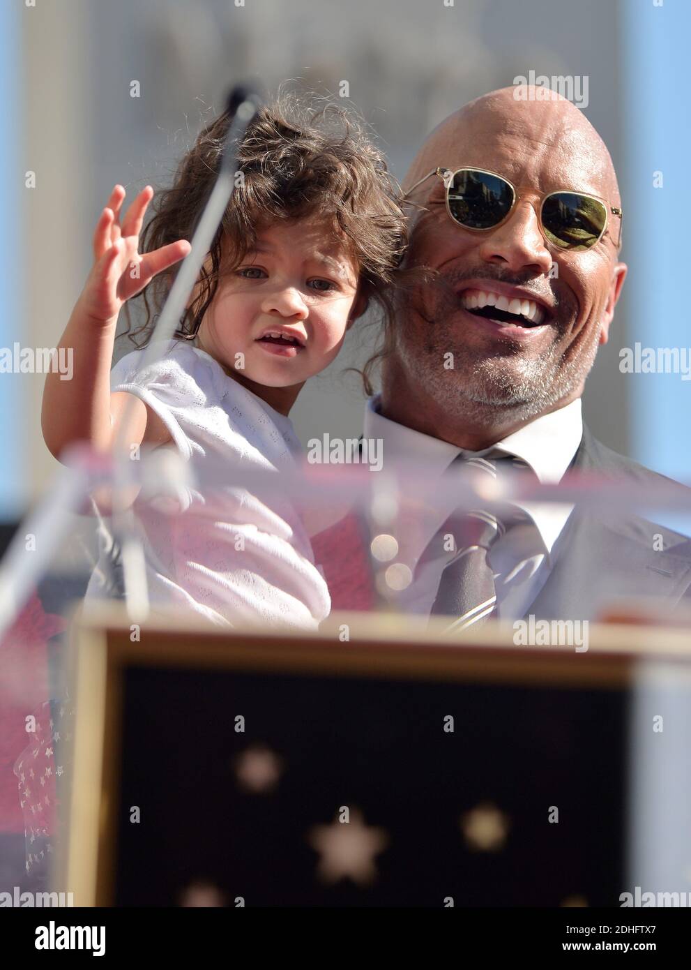 Jasmine Johnson attends the ceremony honoring her father Dwayne Johnson ...