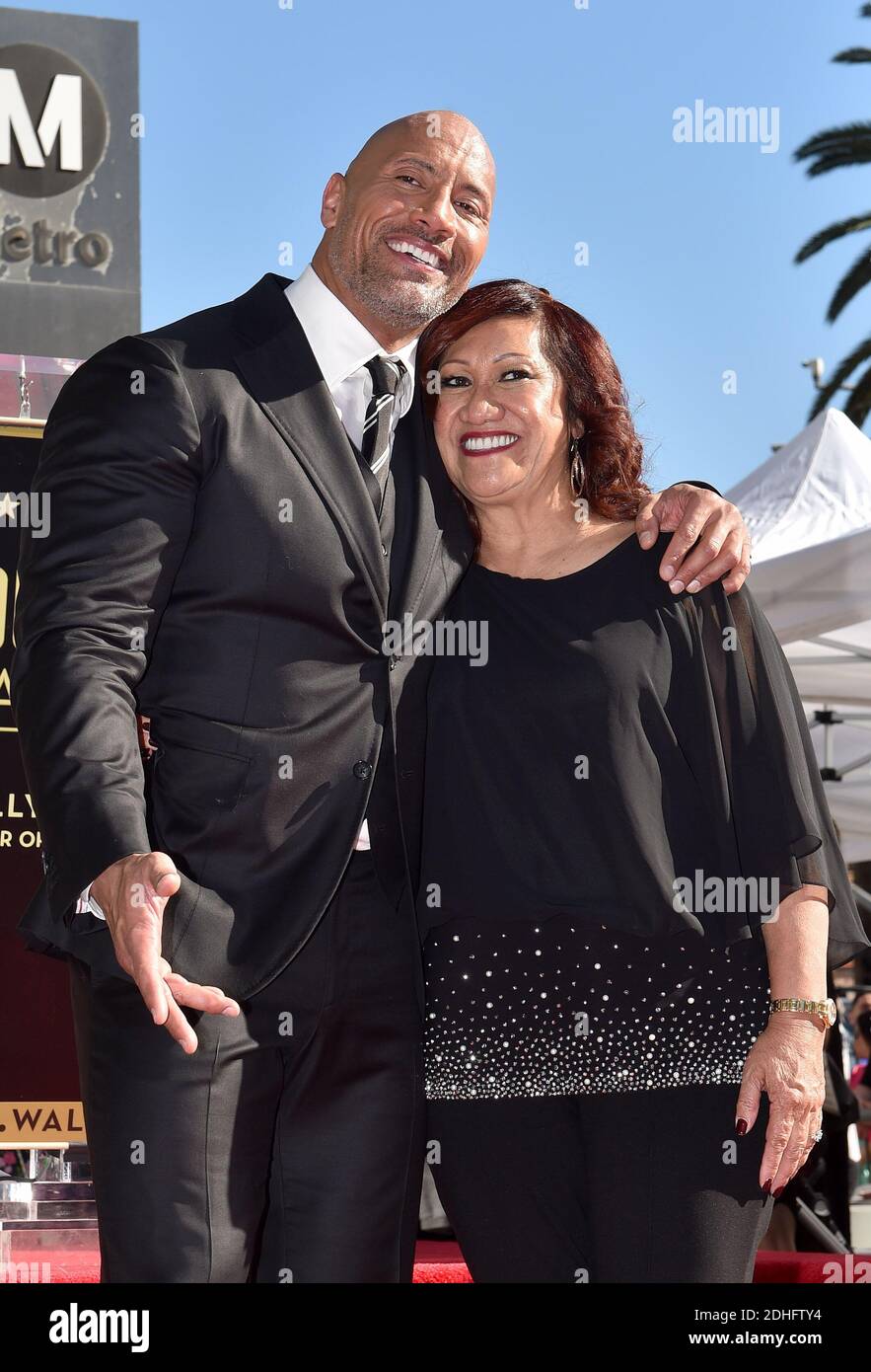 Ata Johnson attends the ceremony honoring her son Dwayne Johnson aka ...