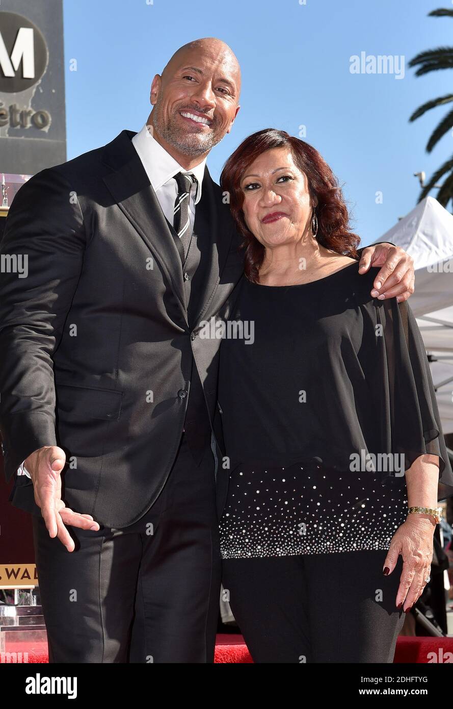 Ata Johnson attends the ceremony honoring her son Dwayne Johnson aka ...