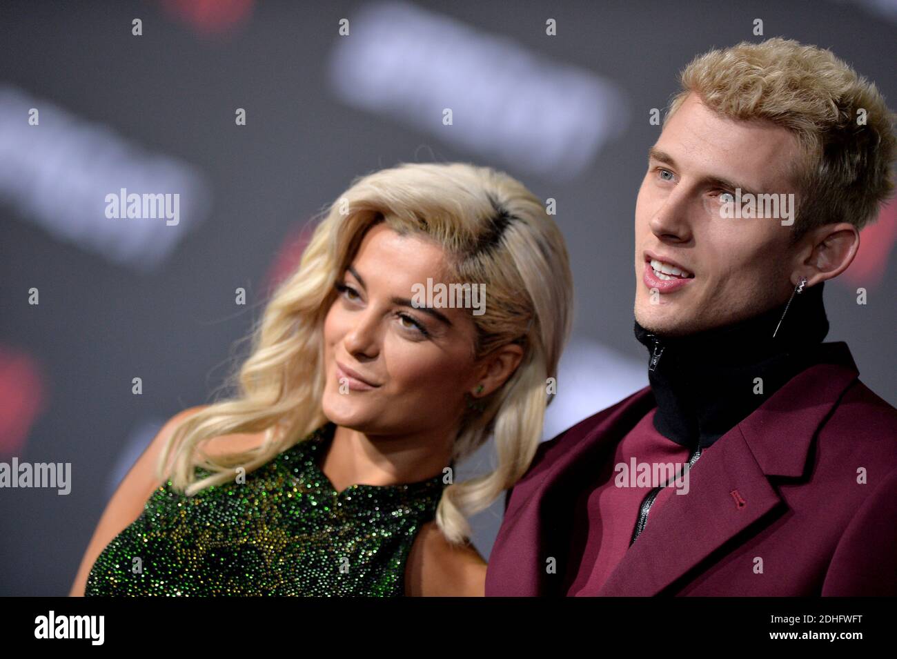 Bebe Rexha and Machine Gun Kelly attend the Premiere of Netflix's ...