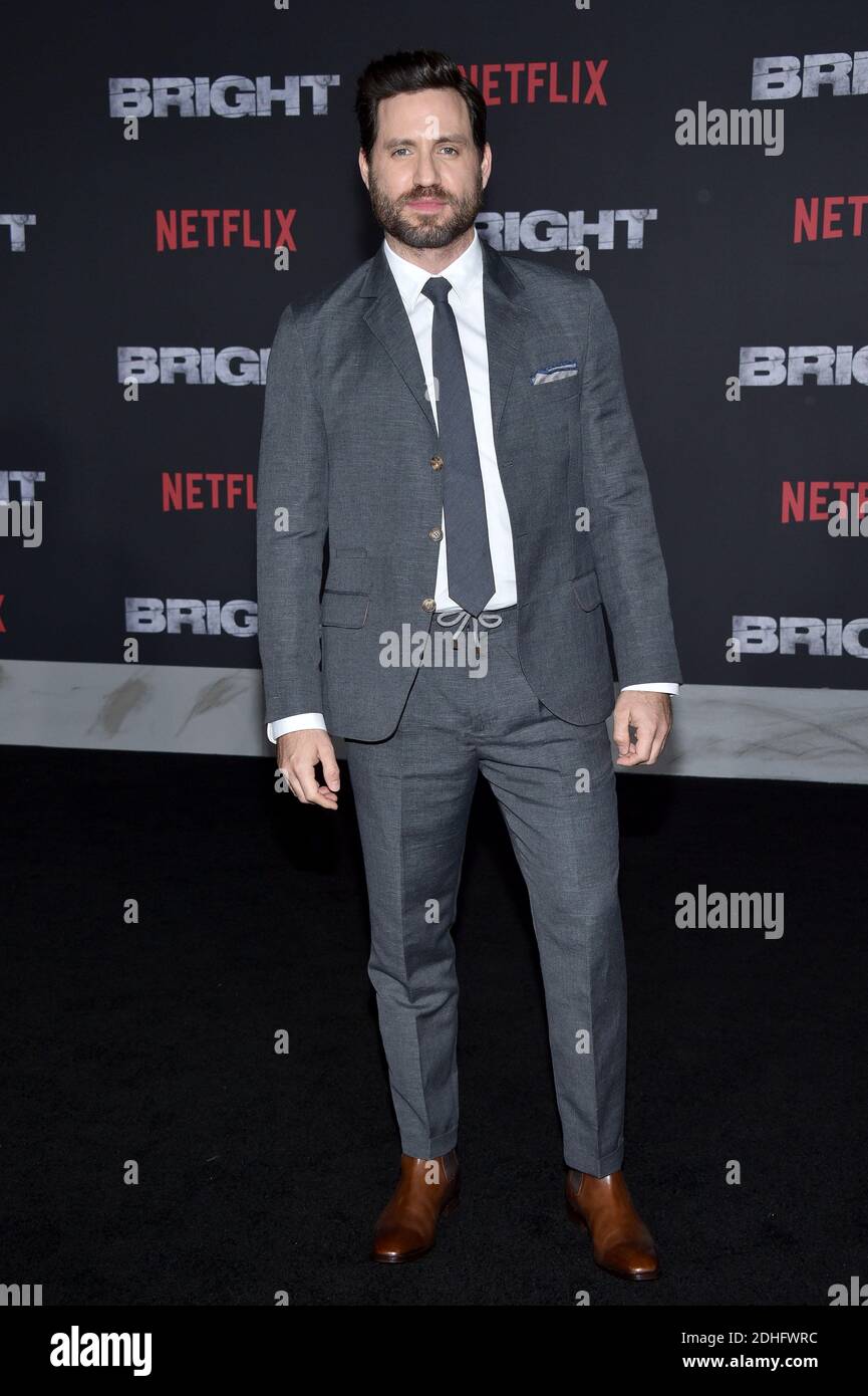 Édgar Ramírez attends the Premiere of Netflix's 'Bright' at Regency ...