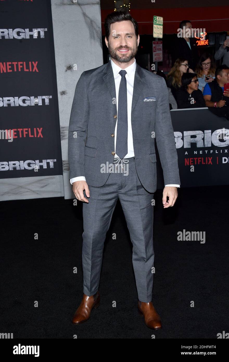 Édgar Ramírez attends the Premiere of Netflix's 'Bright' at Regency ...